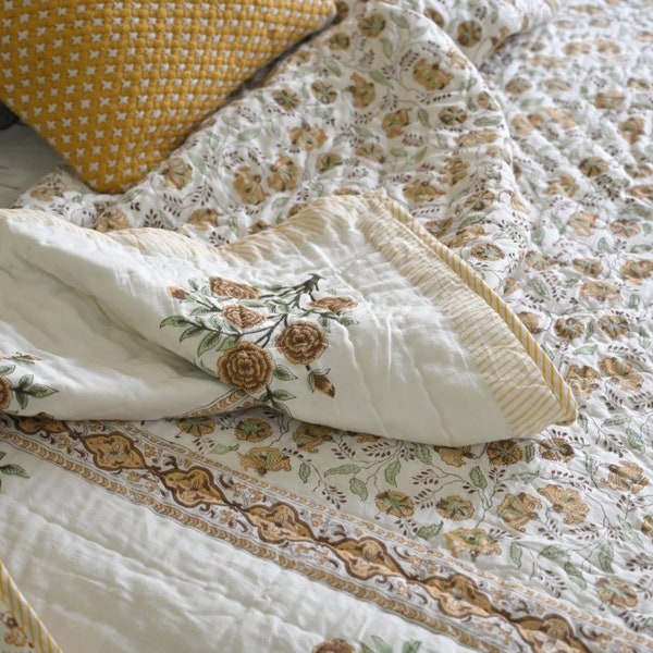 Indian Cotton Quilt - Etsy