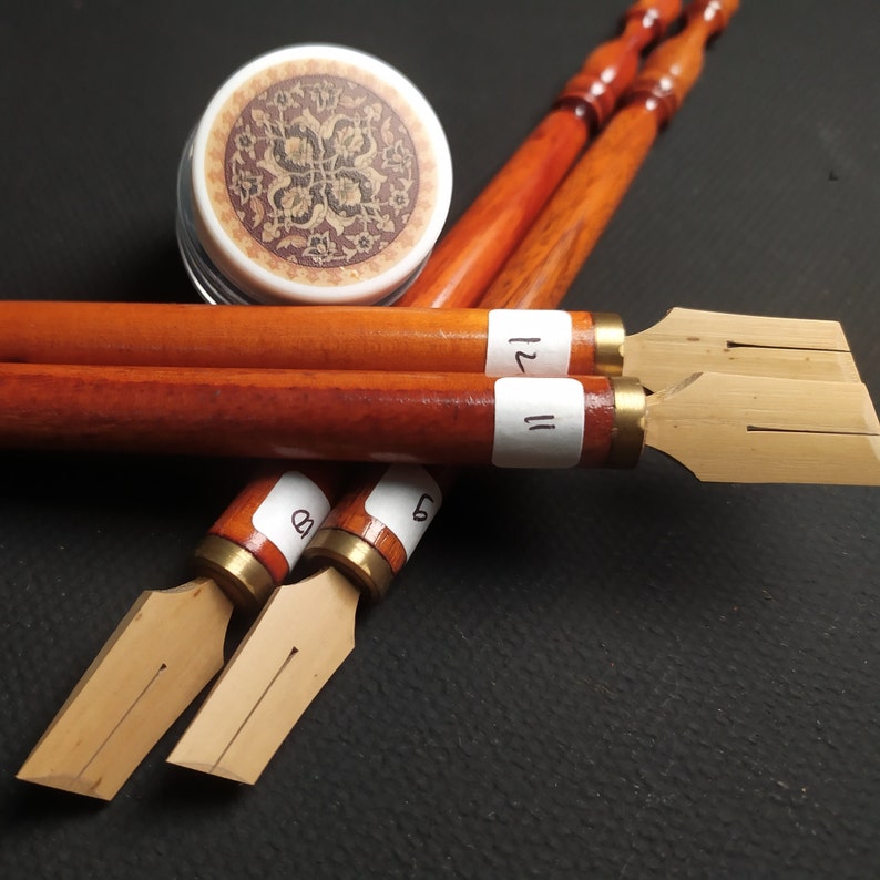 Arabic Calligraphy Set 2 - 20 Pcs of A4 Glossy Paper - 3 Pcs of Qalam ...