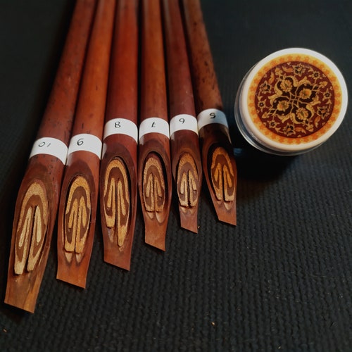 Set of 5 Bamboo Reed Pens Qalam for Arabic Calligraphy Classic - Etsy