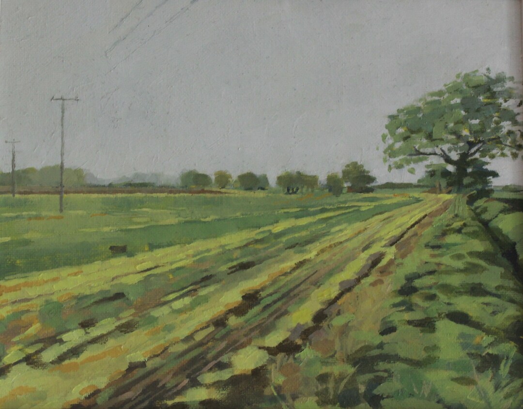 Original Oil Painting Suffolk Landscape Spring Fields - Etsy
