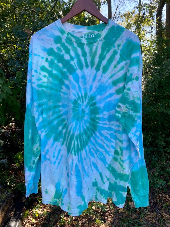 CUSTOM Long Sleeve Tie Dye T-shirt Unisex Tie Dye T-shirt | Etsy