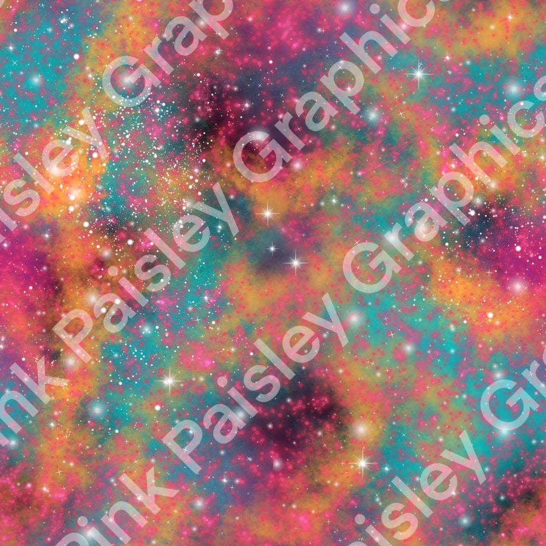 Galaxy Stars Seamless Design - Digital Art - Etsy