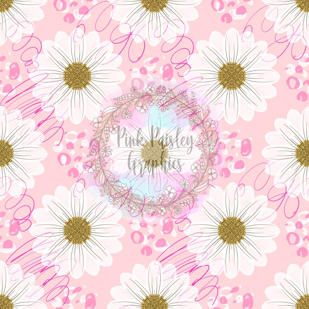 Daisy - Watercolor - Cottage Core - Floral - Seamless Design - Etsy