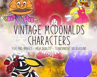 Mcdonalds Characters Png | Etsy