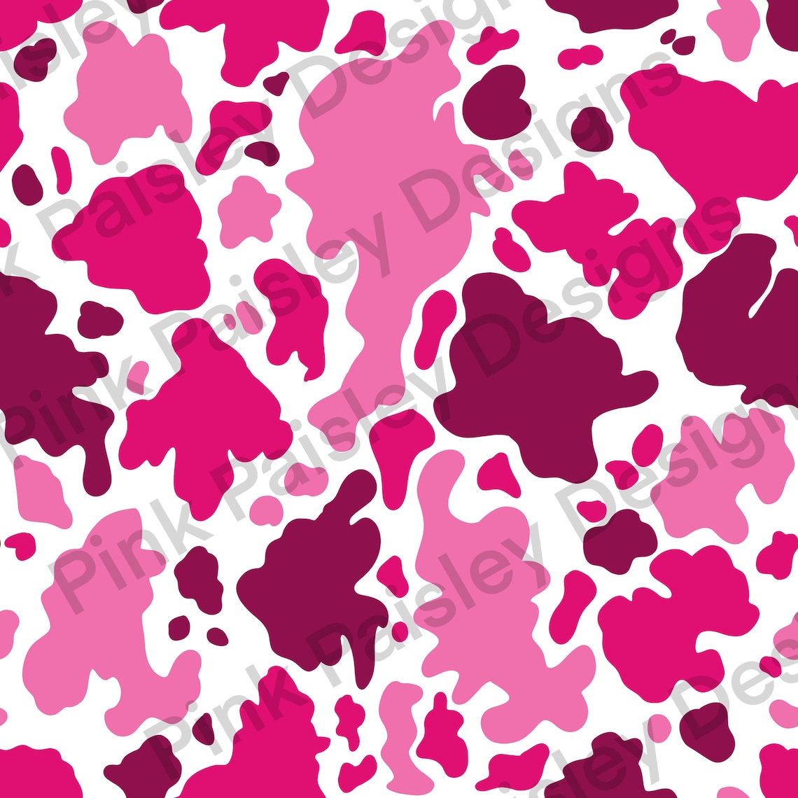 Cow Print Seamless Designs 4 Pack Digital files | Etsy