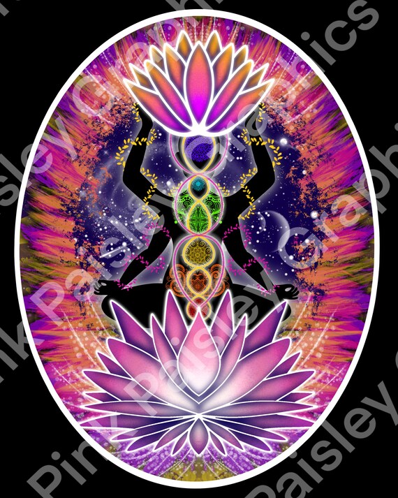 Zen Chakras PNG Clip Art Sticker Design High Res - Etsy