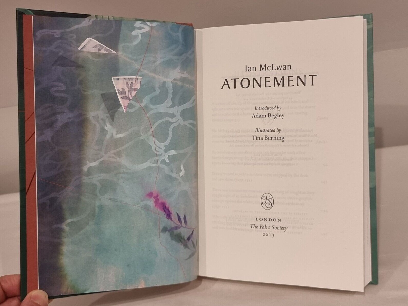 Atonement Ian Mcewan Folio Society 1st Edition Like New - Etsy
