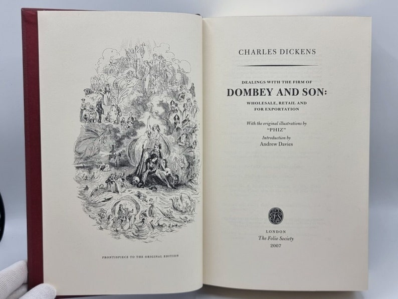 Dombey and Son Charles Dickens Leather Folio Society 1st Edition VGC - Etsy
