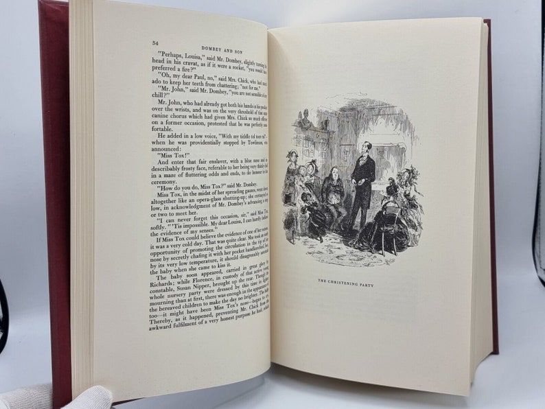 Dombey and Son Charles Dickens Leather Folio Society 1st Edition VGC - Etsy