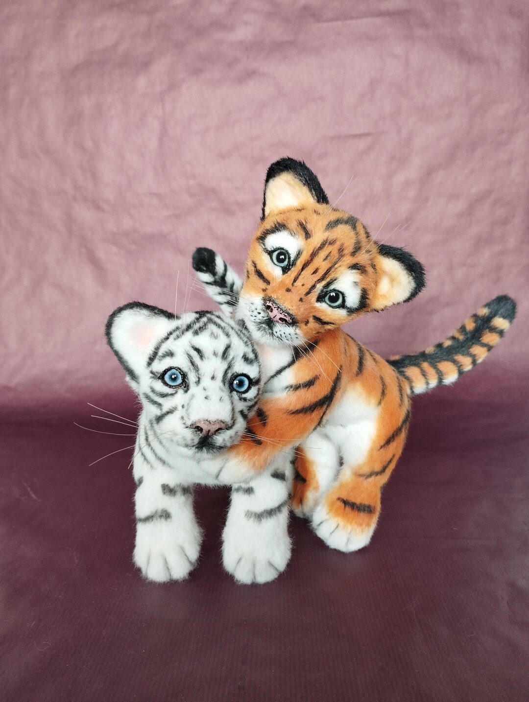 Realistic Plush Tiger,realistic Toy, Little Tiger Cub,wild Cat,stuffed ...