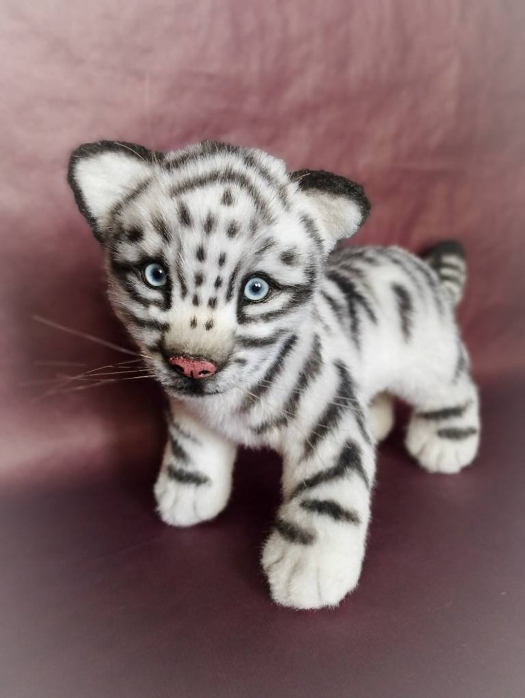 White Tiger, Realistic Toy, Little Tiger Cub, Animal Portrait, Wild Cat ...