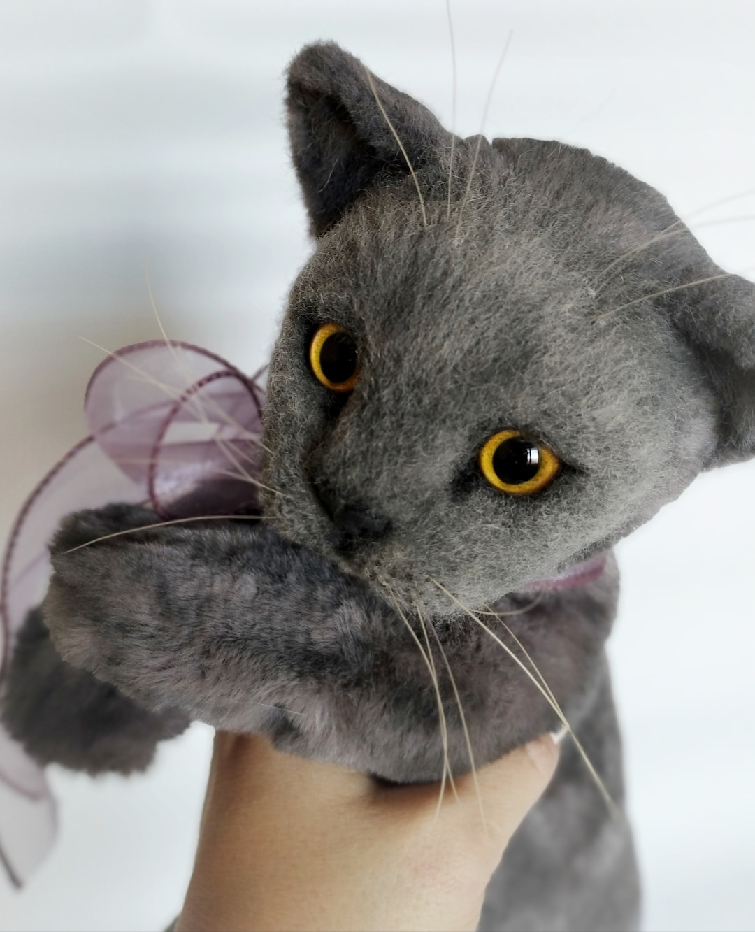 Gray British Little Cute Stuffed Plushie Cat for Pet Lovers,stuffed ...