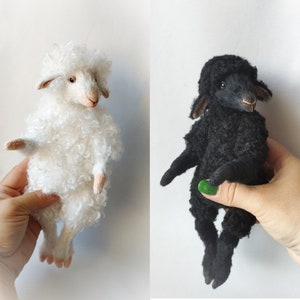 White Sheep Doll, Teddy Sheep, Sheep Art Doll, Lamb Plush, Lamb Doll ...
