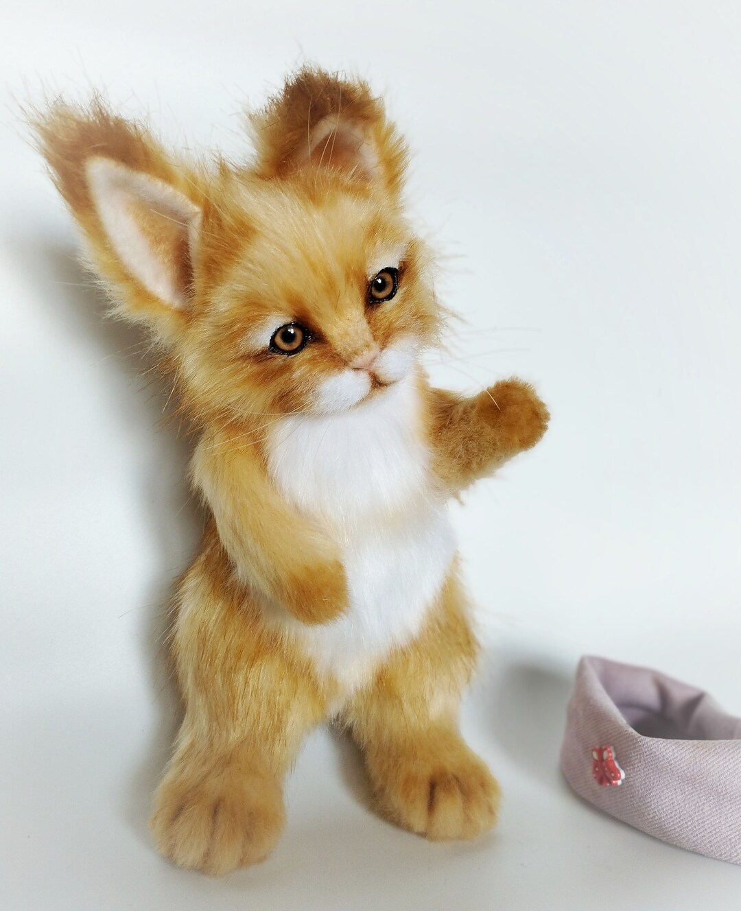 Rabbit Plushie Toy, Ginger Bunny,handmade Realistic Rabbit, Plush Bunny ...