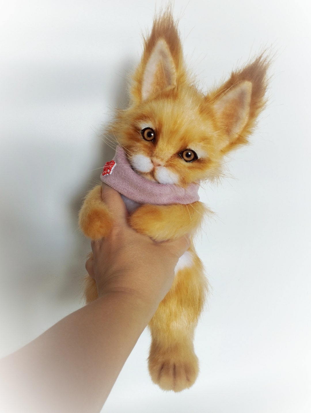 Rabbit, Handmade Realistic Rabbit, Plush Bunny, Stuffed Animals, White ...