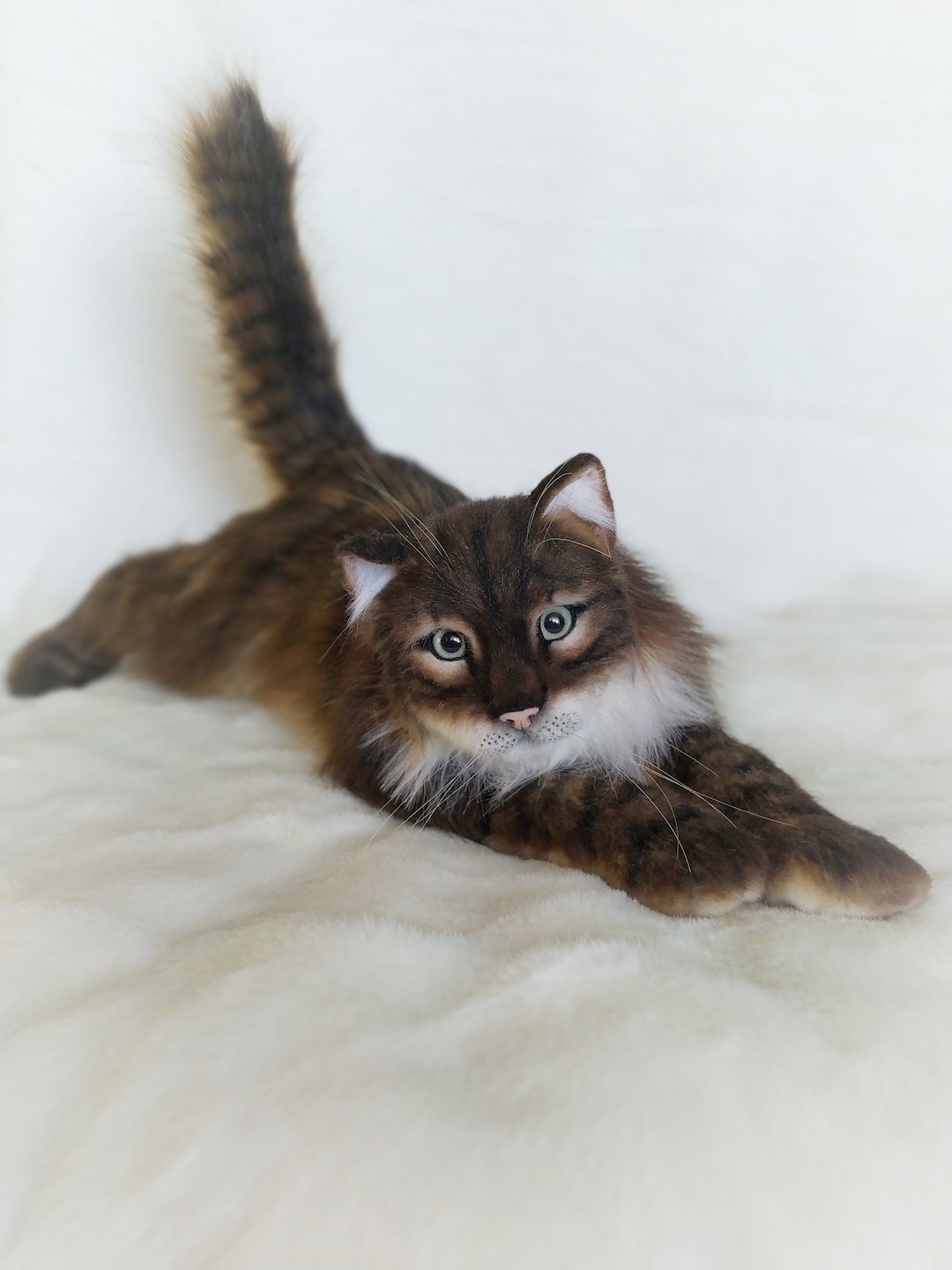 Realistic Cat, Lifesize Plush Toy, Toy With Sound,stuff Handmade Toy ...