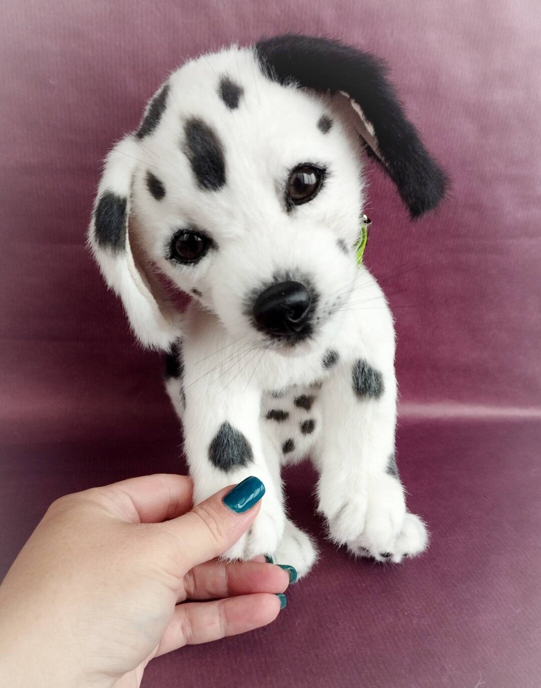 Realistic Dolmatian Puppy Toy,plush Dog,realistic Toy, Stuff Handmade ...