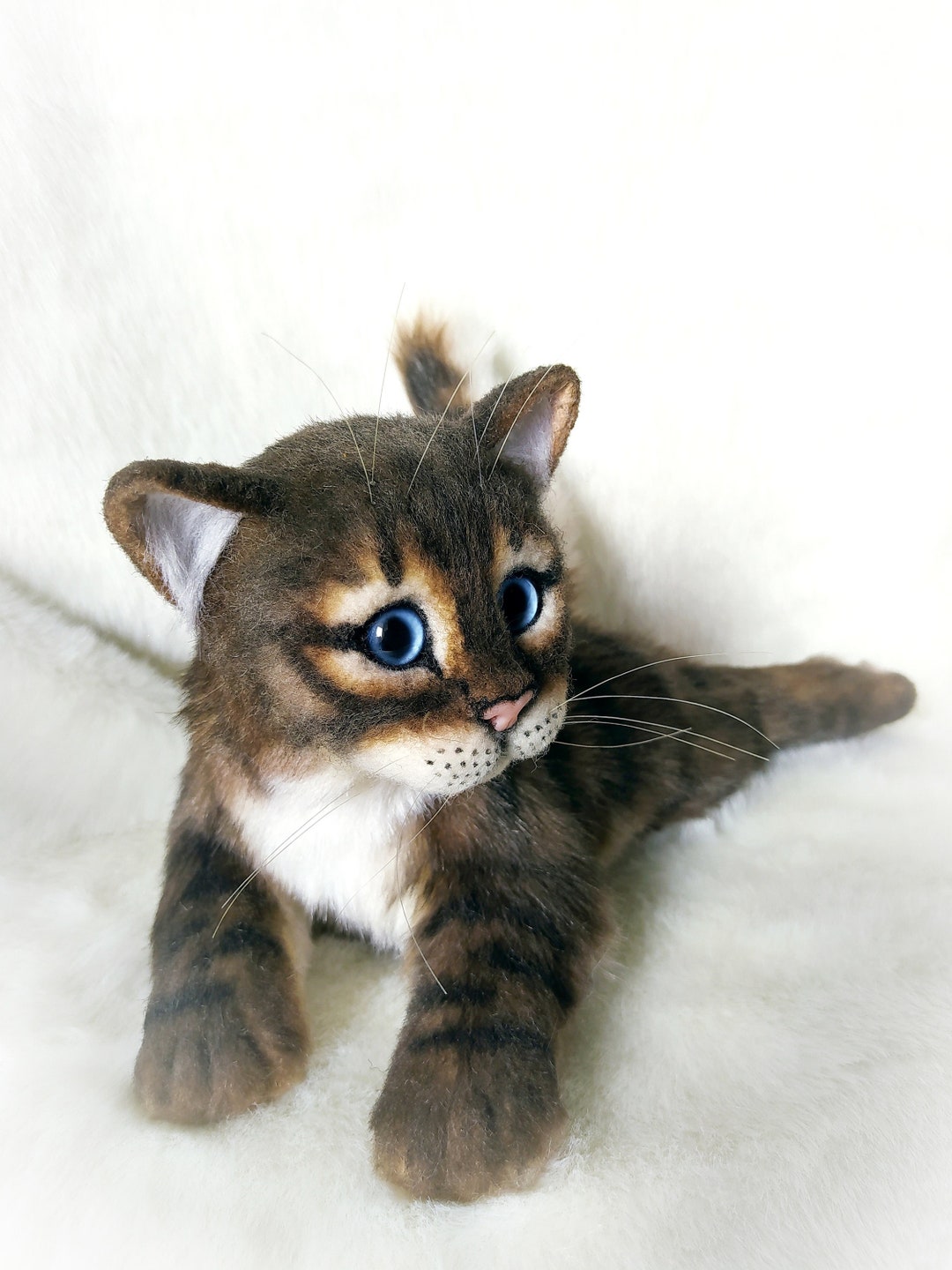 Kitten Lifesize Plush Toy.handmade Collectible Realistic - Etsy