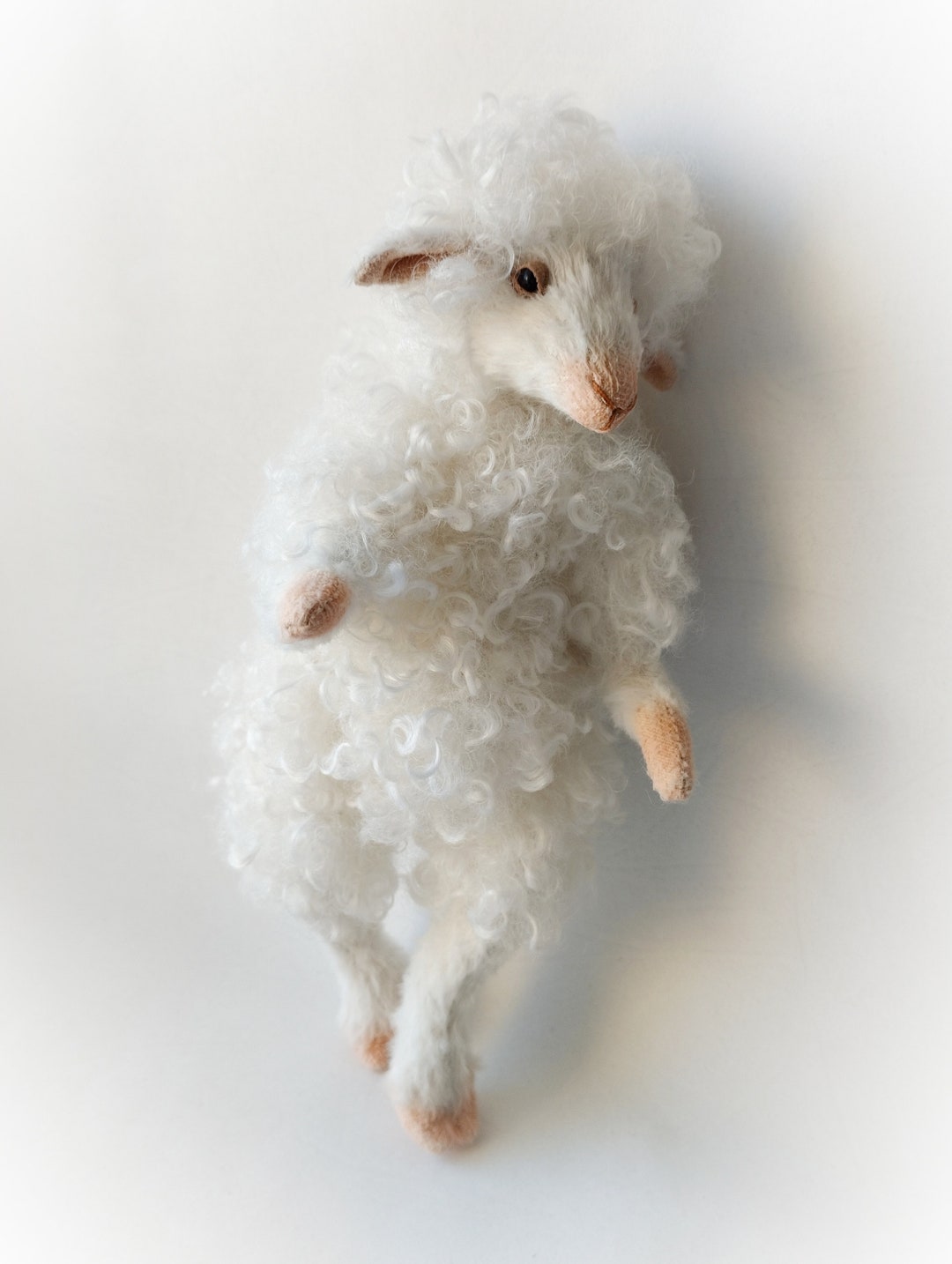 White Sheep Doll, Teddy Sheep, Sheep Art Doll, Lamb Plush, Lamb Doll ...