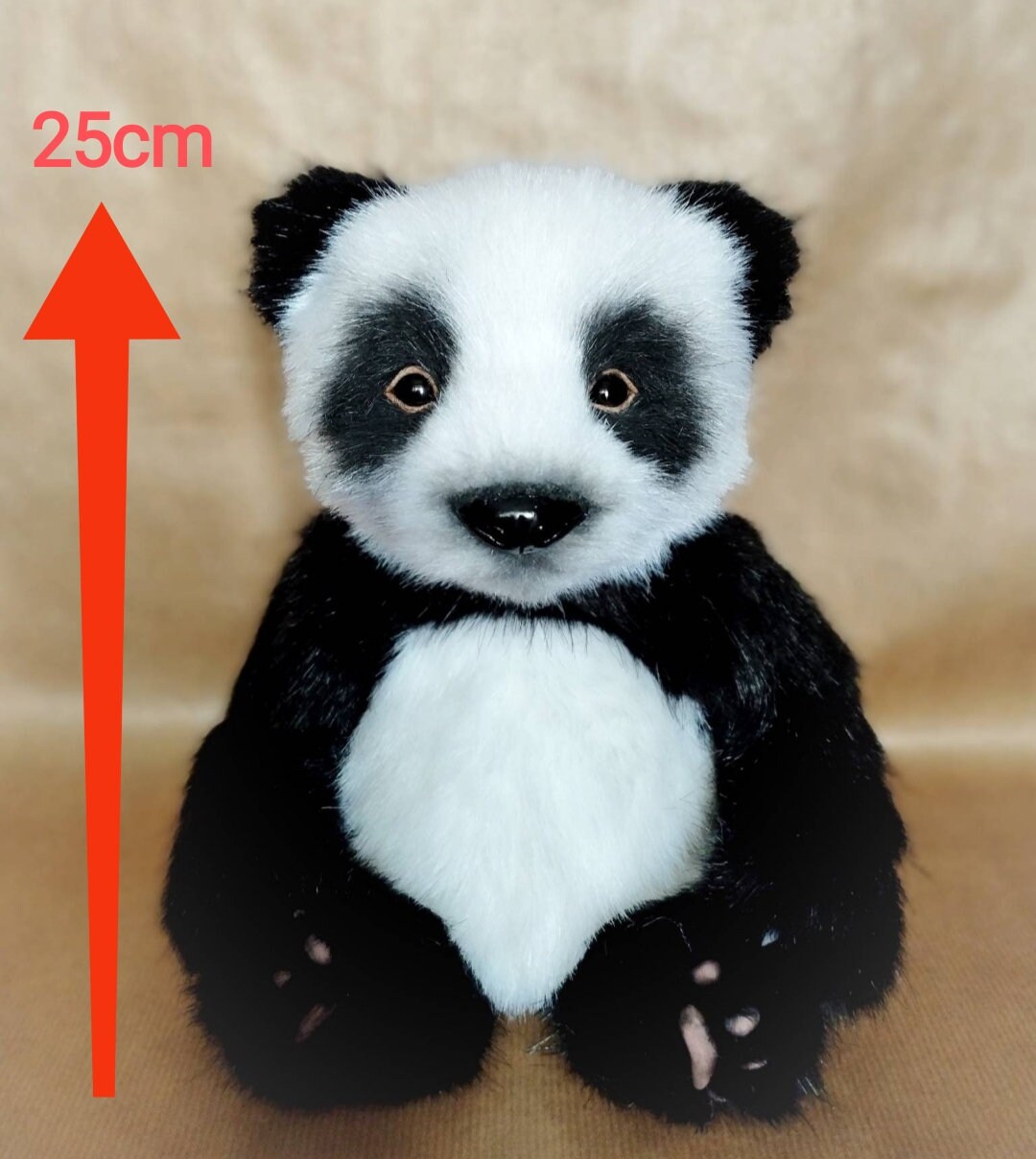 Panda Teddy Bear Little Panda Bear Plush cute Teddy Bear Handmade realistic Stuffed Animals Panda Replica Bear Art Doll Etsy UK