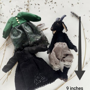 Lavender Goat, Teddy Goat, Goat Art Doll, Plush Goat, Stuffed Animals ...