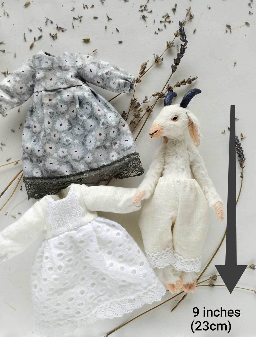 White Goat, Teddy Goat, Goat Art Doll, Plush Goat, Stuffed Animals ...