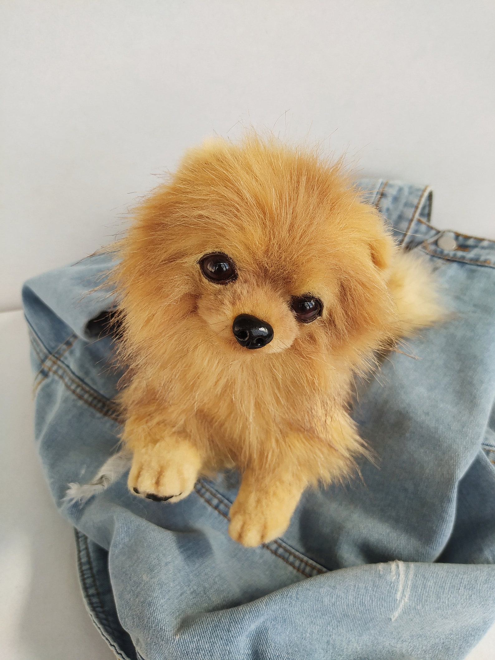 Spitz Dog Puppy Plush Toycollectible Toypomeranian - Etsy
