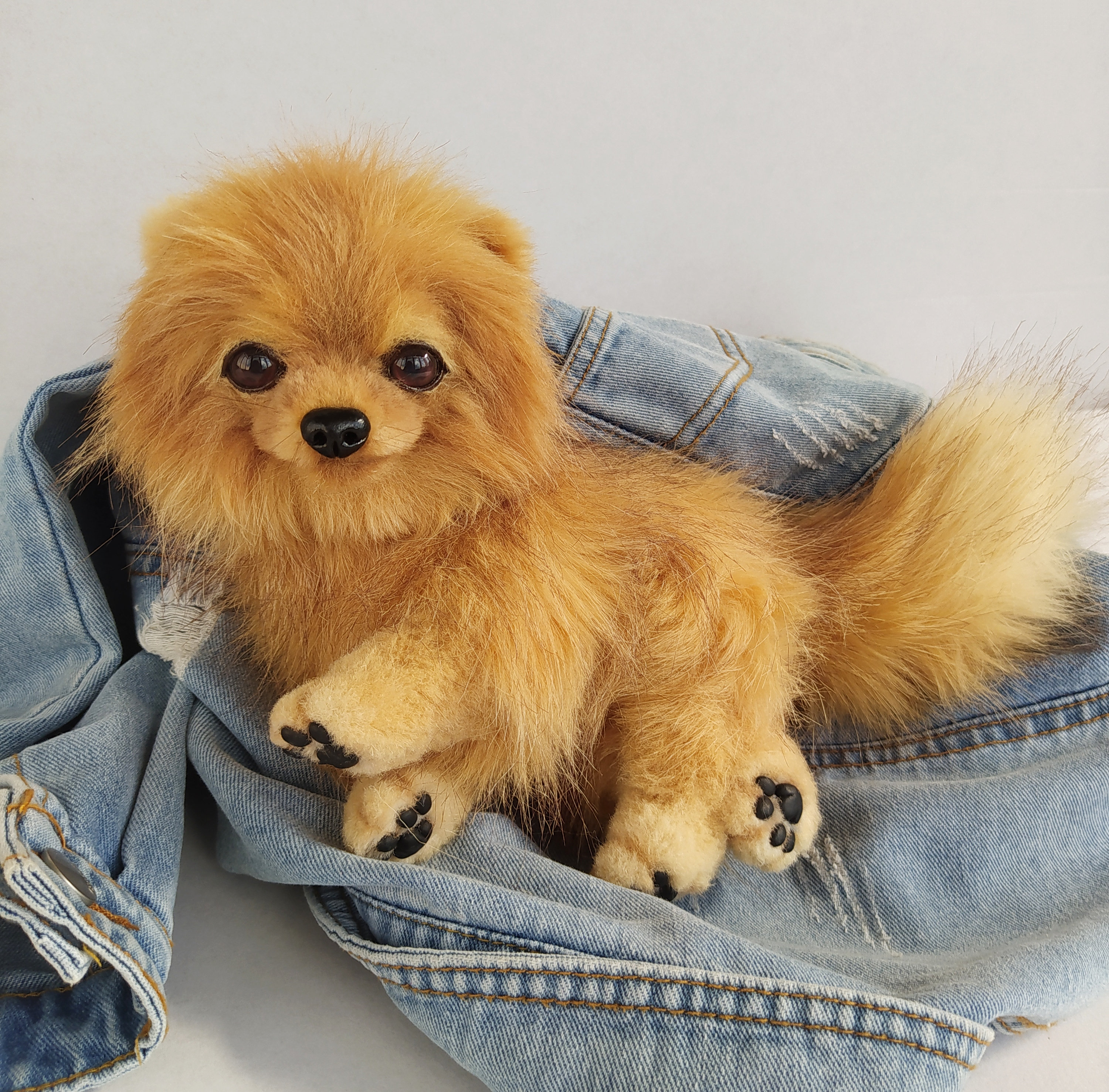 Spitz Dog Puppy Plush Toycollectible Toypomeranian - Etsy