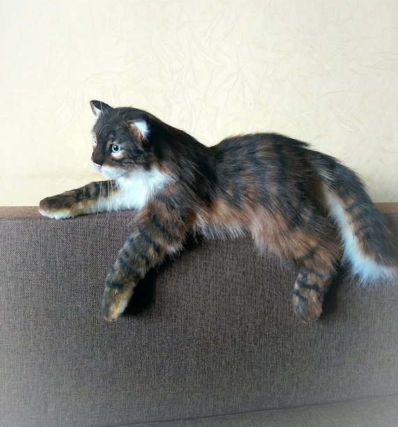 Realistic Cat Lifesize Plush Toy Toy With Soundstuff - Etsy