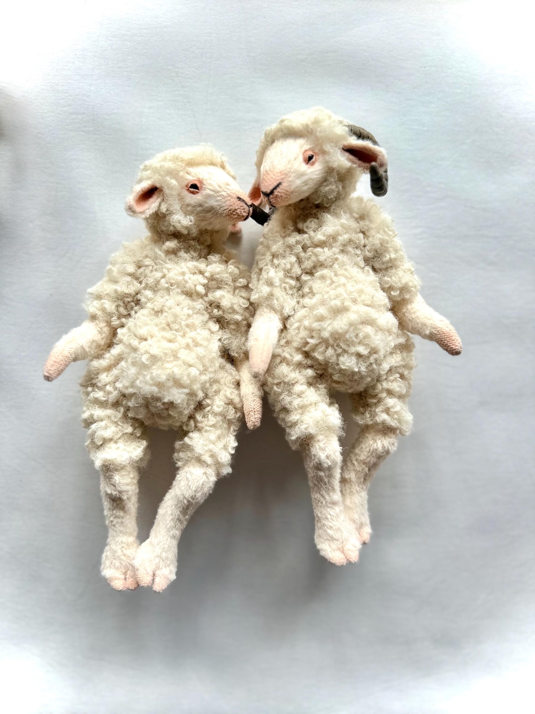Plush Sheep Art Doll, Ram, Teddy Sheep, Plush Sheep, Stuffed Animals ...