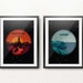 STAR WARS PLANETS illustration poster collection - Etsy France
