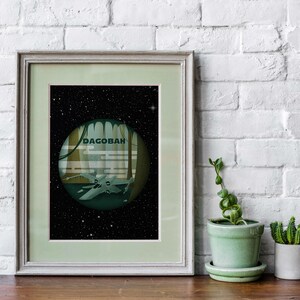 STAR WARS PLANETS illustration poster collection - Etsy France