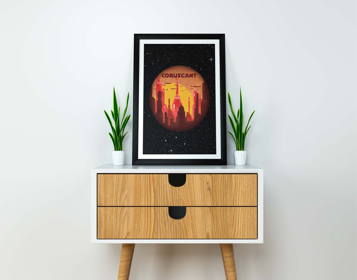 STAR WARS PLANETS illustration poster collection - Etsy France