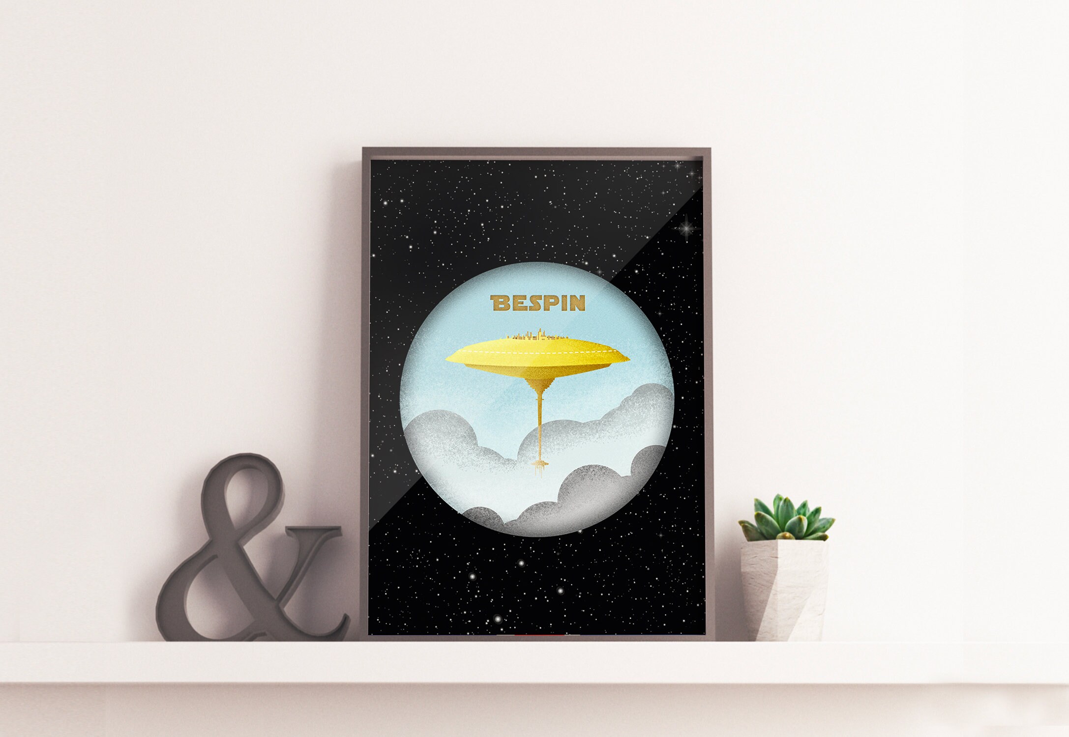 STAR WARS PLANETS illustration poster collection - Etsy France
