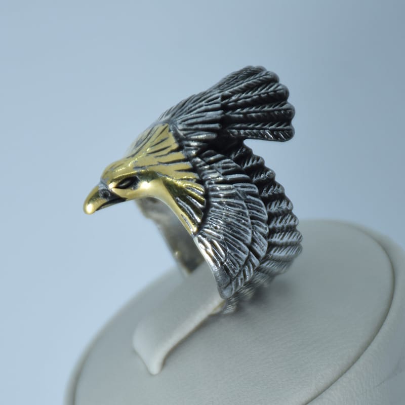 Mens Eagle Ring - Etsy