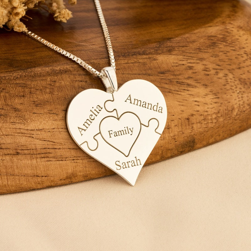 Necklace Says Mom Heart - Etsy