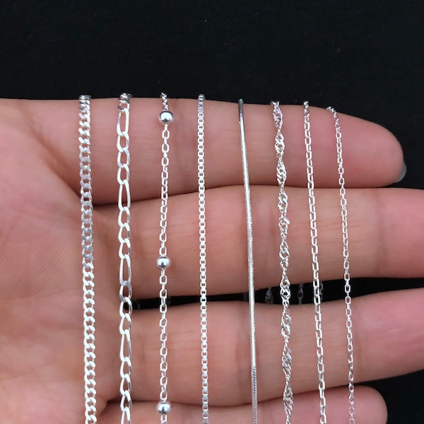 Thin Silver Chain - Etsy