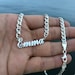 Sterling Silver Name Necklace: Personalized Thick Chain, Custom Jewelry ...