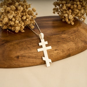925 Sterling Silver Orthodox Cross Pendant Necklace, Religious Jewelry ...