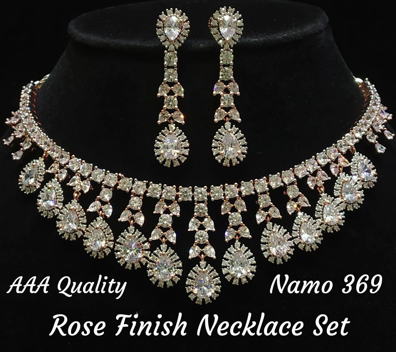 Beautiful American Diamond Necklace Set Bridal Necklace Set - Etsy