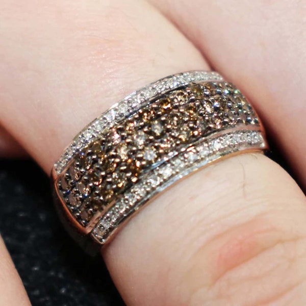 Brown Diamond Ring - Etsy