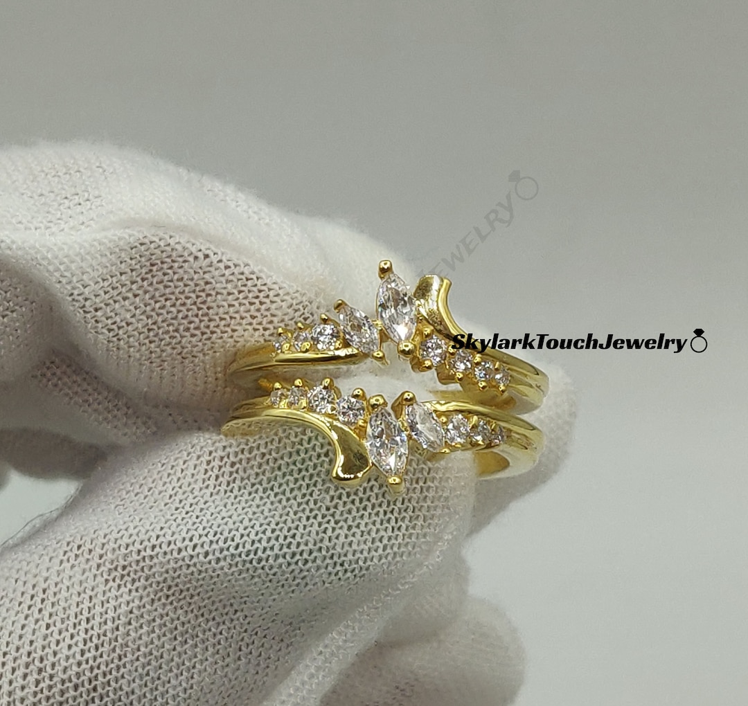 Engagement Enhancer Wedding Wrap Anniversary Ring Guard Spacers 0.75 ...