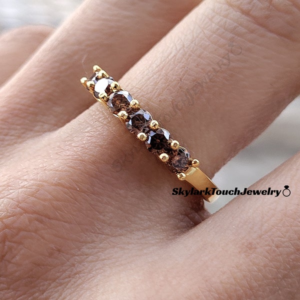 Chocolate Diamond Ring - Etsy