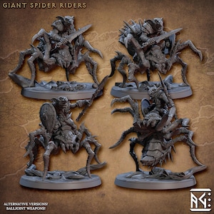 Goblin Spider Riders Dnd Miniature | Tabletop RPG Dnd Mini | D&D ...