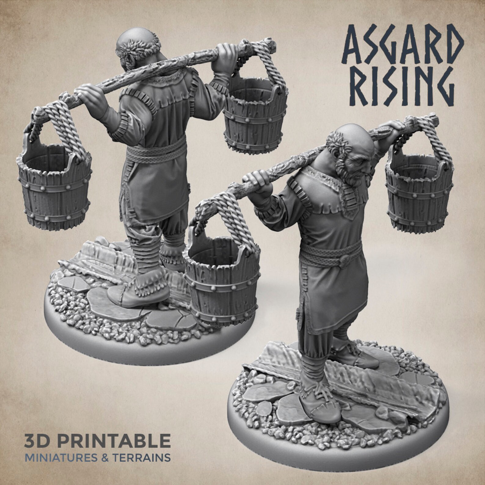 Male Viking Villager DND Miniature, Dnd Tabletop RPG Mini, D&D ...