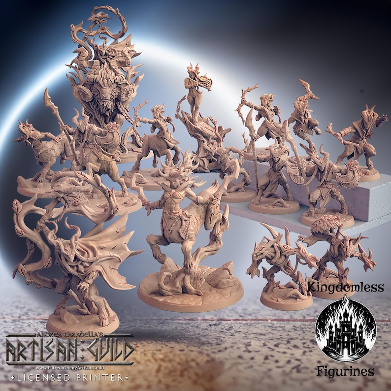 Arverian Woodkeepers Miniature Full Set | Artisan Guild Dnd RPG ...