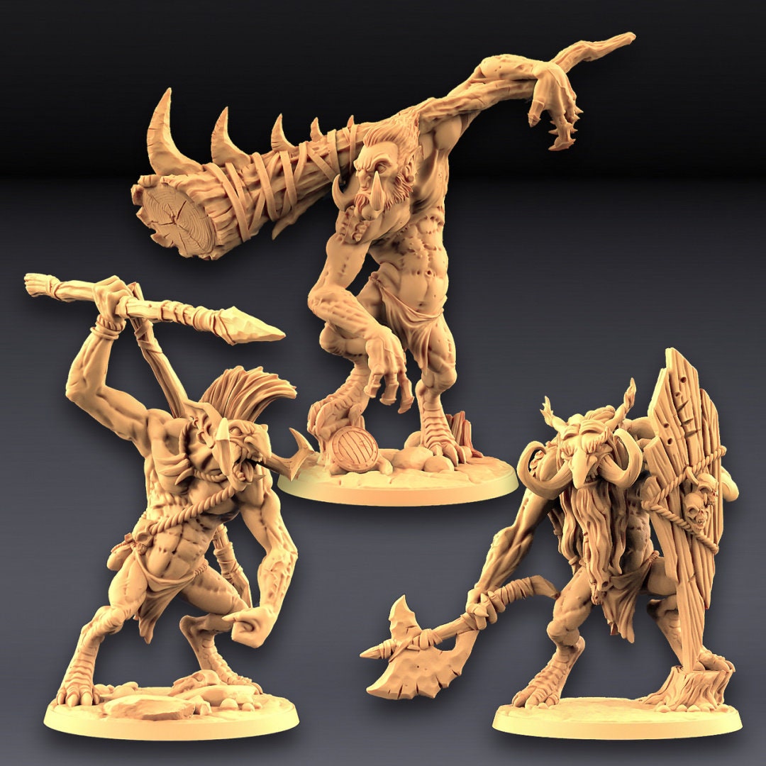 Troll Bard Drummer Mini: Artisan Guild RPG Miniature - Etsy