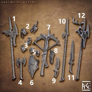 Draconian Shock Troops Miniature | Artisan Guild Dnd Mini, Modular - Etsy