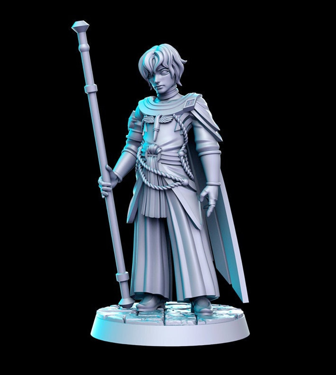 Human Monk Dnd Miniature, Tabletop RPG Dnd Mini, D&D Figurines, Fantasy ...