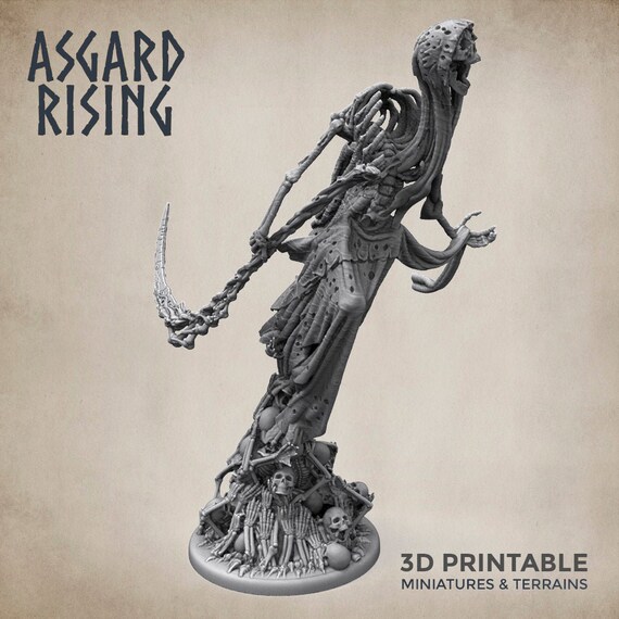 Dnd Undead Spirit Boss Mini Tabletop RPG Miniature D&D - Etsy